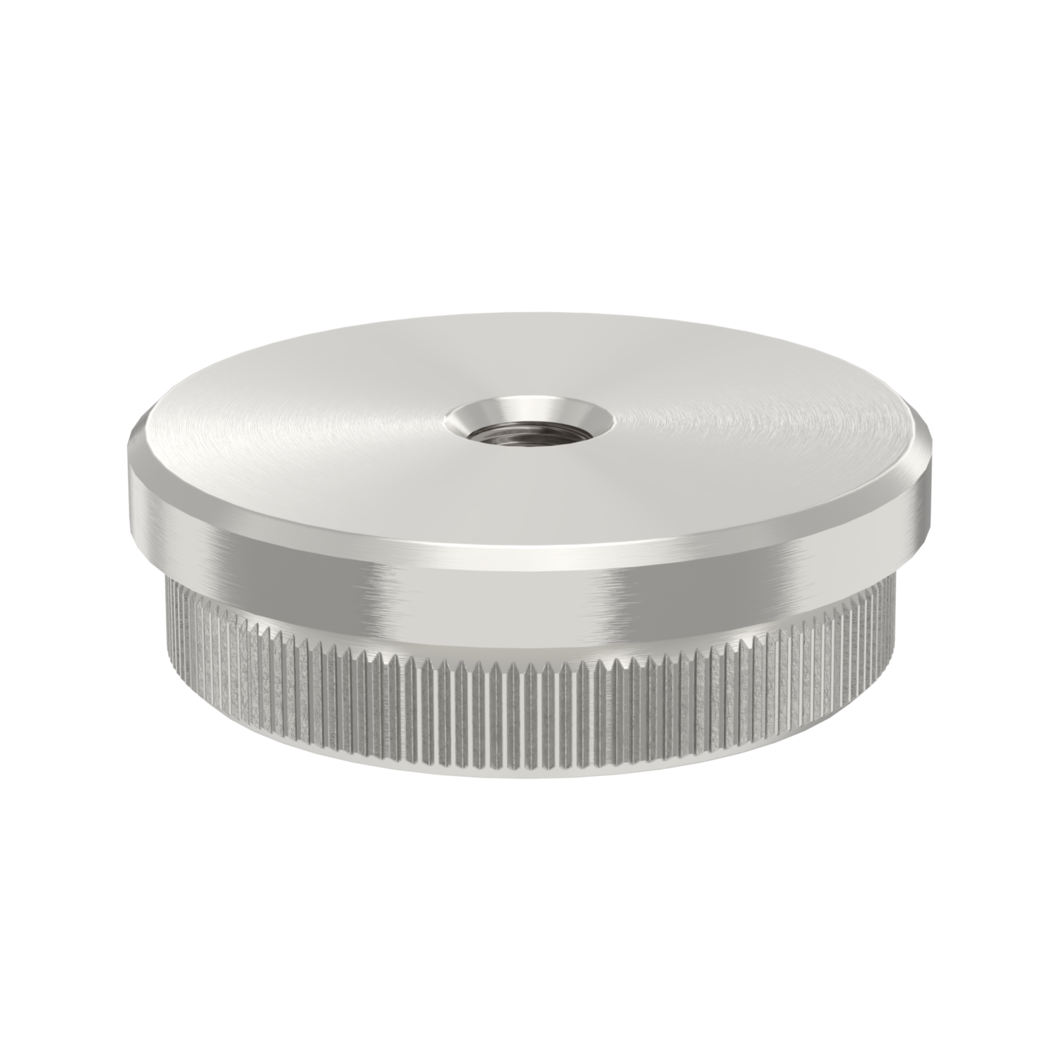 ENDKAPPE VOLLMATERIAL FLACH MIT GEWINDE – BING INOX