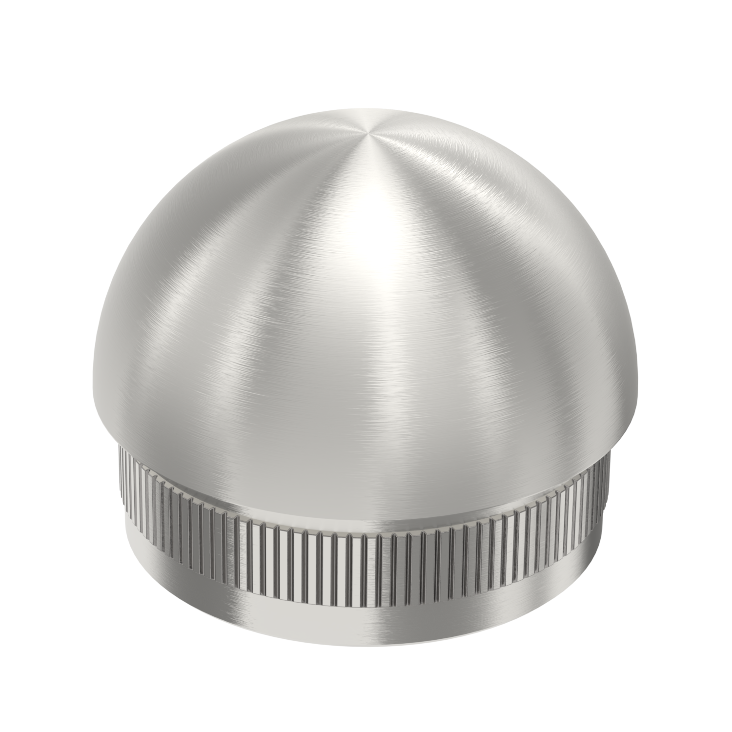 ENDKAPPE GUSS HOHL HALBRUND – BING INOX